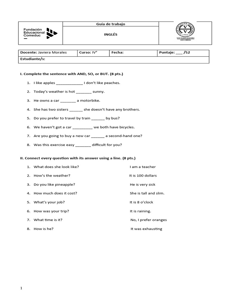 Guía Evaluada Iv Medio | PDF