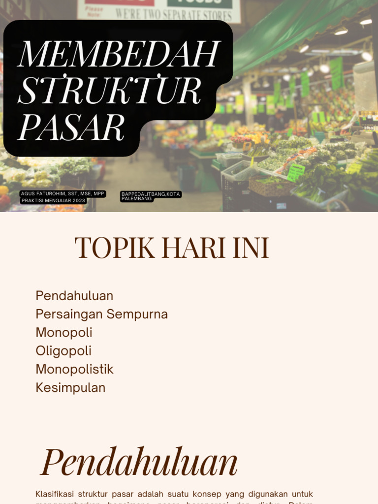 Struktur Pasar | PDF