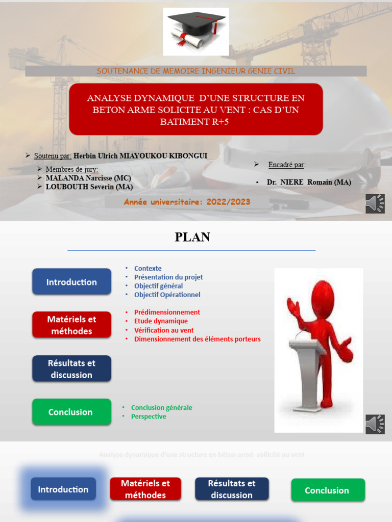 Analyse dynamique d'un bâtiment R+5 au vent | PDF | Béton armé ...