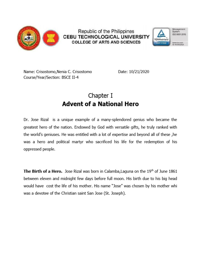 Crisostomo, Nenia C. LWR Chapter I | PDF