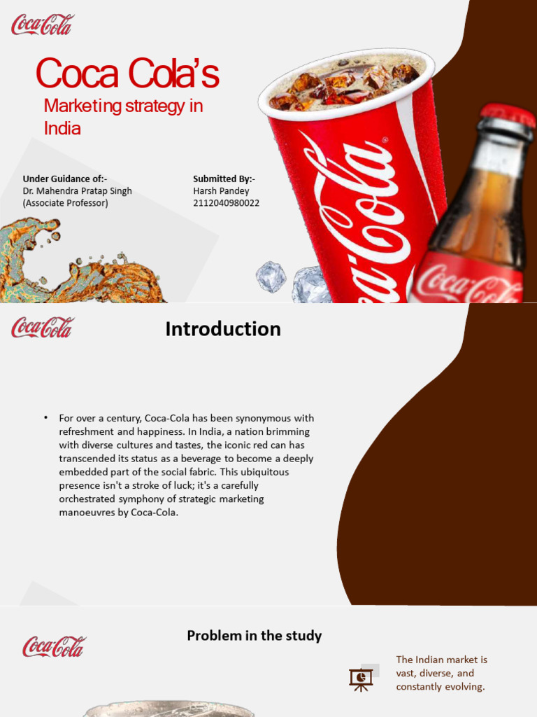 Coca-Cola's Marketing Strategy in India | PDF | Marketing | Brand