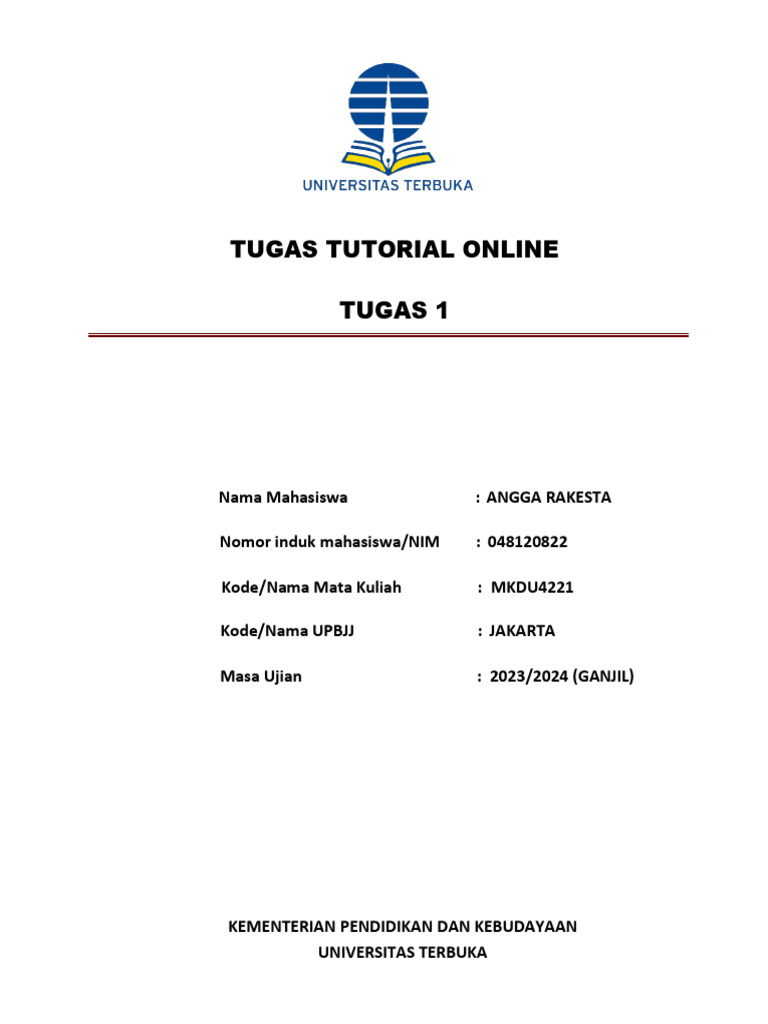 Tugas 1 Tuton Pai - Angga Rakesta | PDF