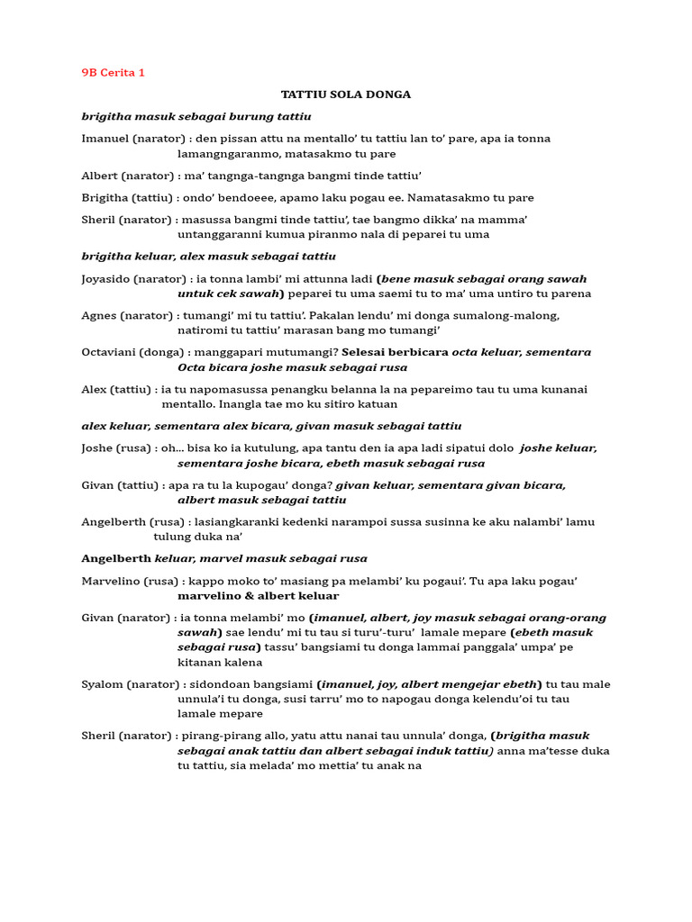 Ulelean Pare Budaya Toraja | PDF