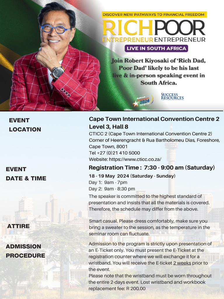 NAC CAPETOWN 2024 Event Fact Sheet | PDF | Cape Town