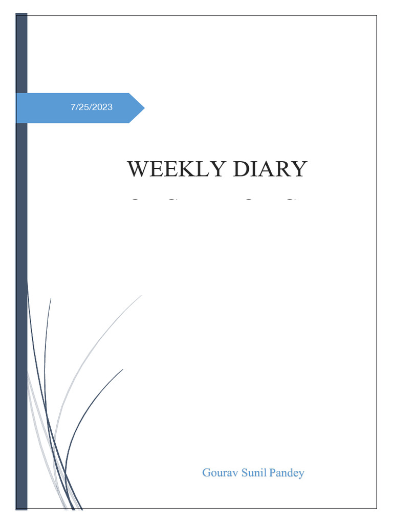 Gourav cpp week diary | PDF Gourav cpp week diary | PDF