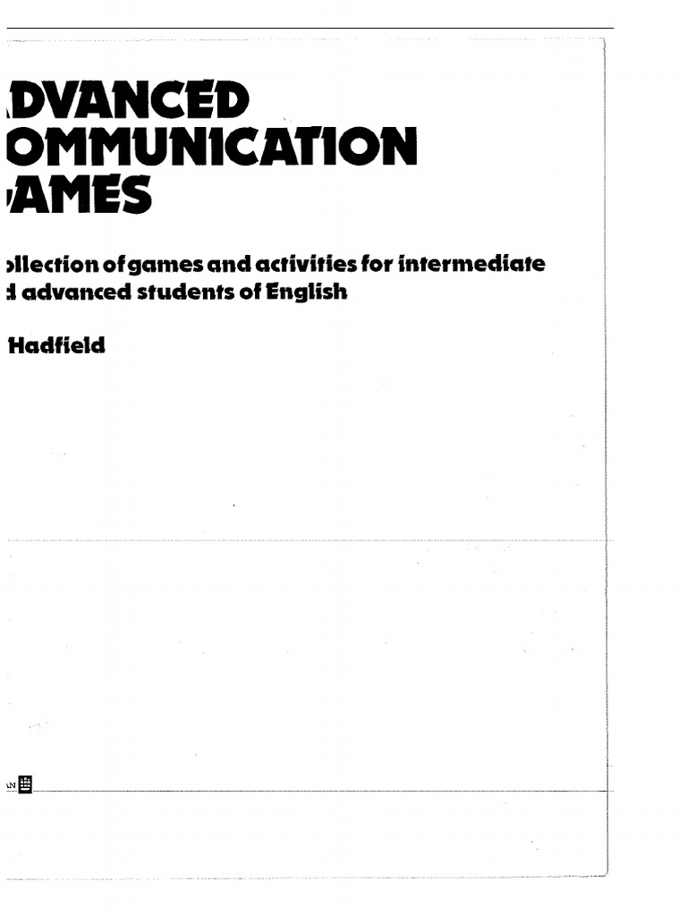 Advanced Communication Games | PDF