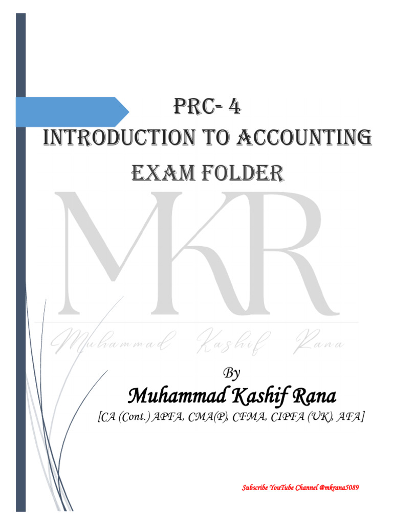 ITA Exam Folder | PDF | Debits And Credits | Expense
