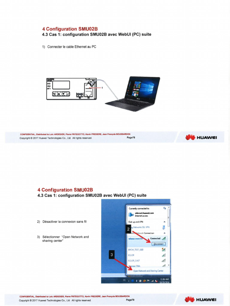Connection PC Smu Automate Huawei | PDF