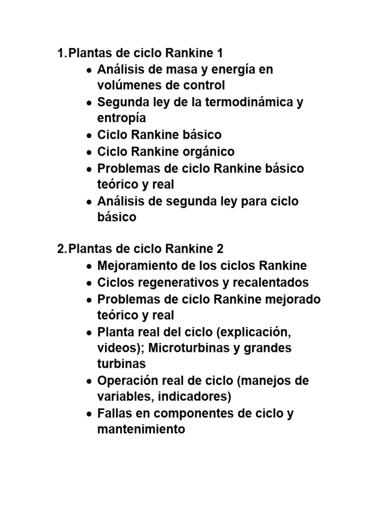 Plantas Térmicas: Ciclos y Análisis Energético | PDF | Combustión ...