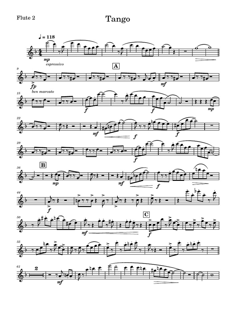Tango - Flute - 2 | PDF