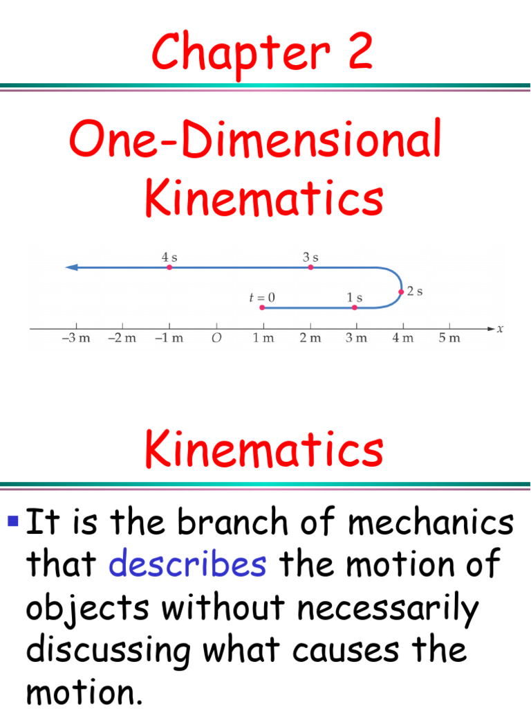 Kinematics 1d Lecture Web | PDF | Acceleration | Velocity