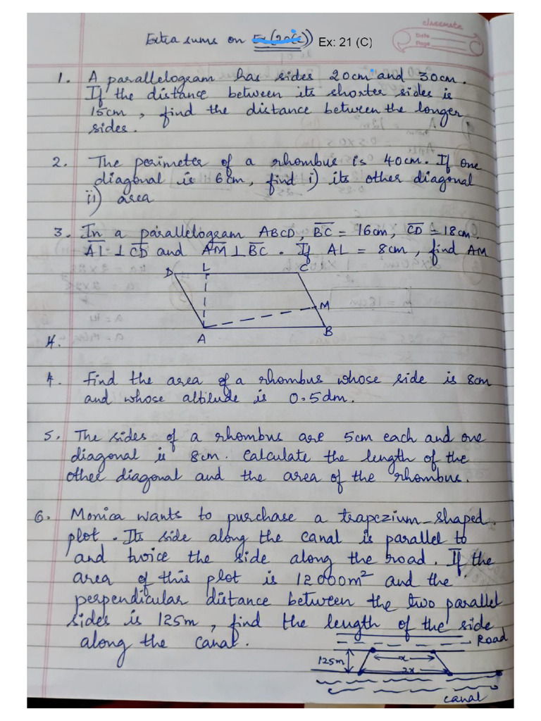 Extra Sums Ex 21 (C) | PDF