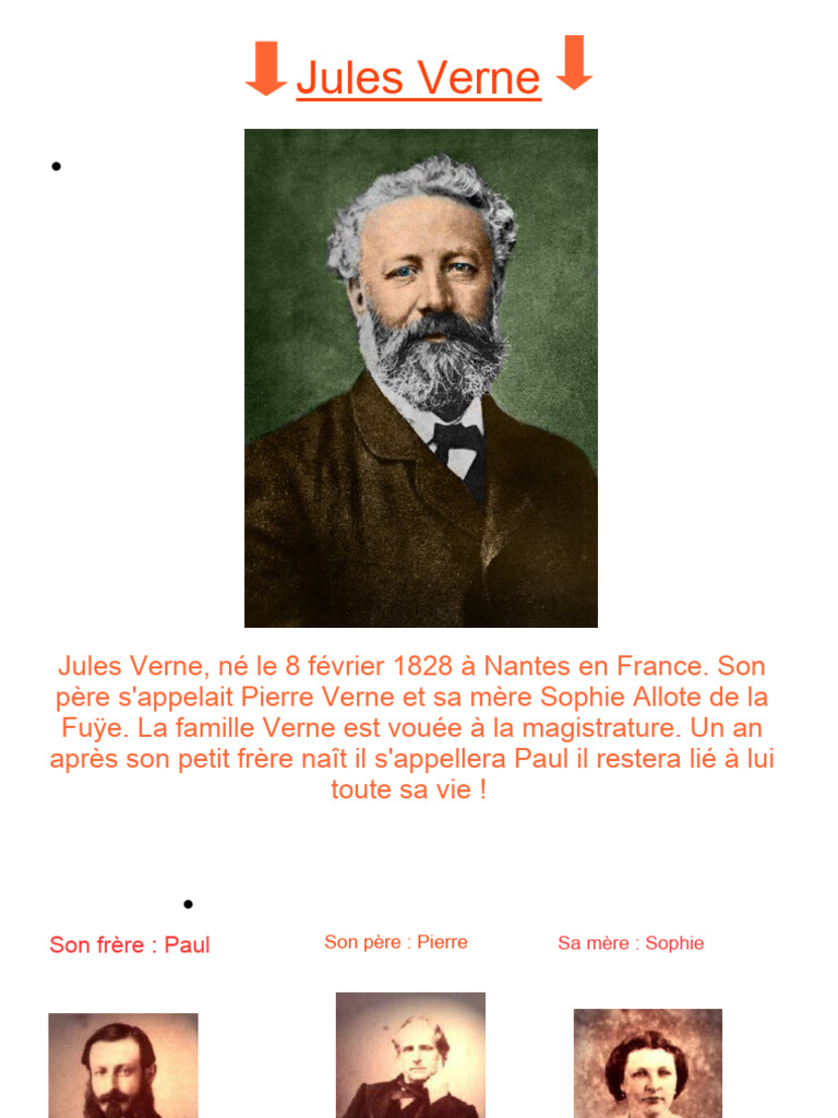 Exposé Jules Verne PowerPoint | PDF