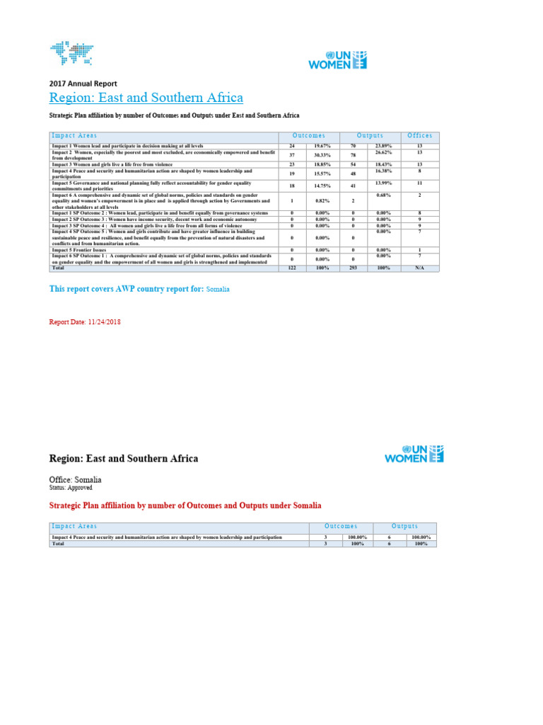 AWP Report - 24112018105138 | PDF | Somalia | United Nations