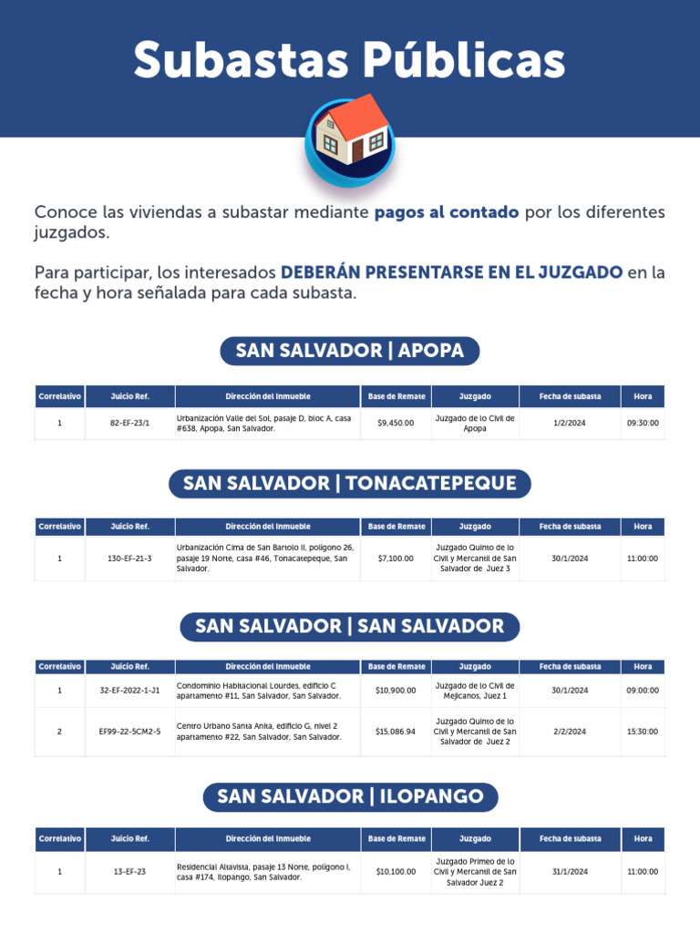 Subastas Publicas 30012024 | PDF