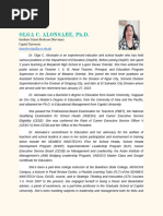 Senior High Teacher Bionote Example | PDF | Educational Stages | Teachers