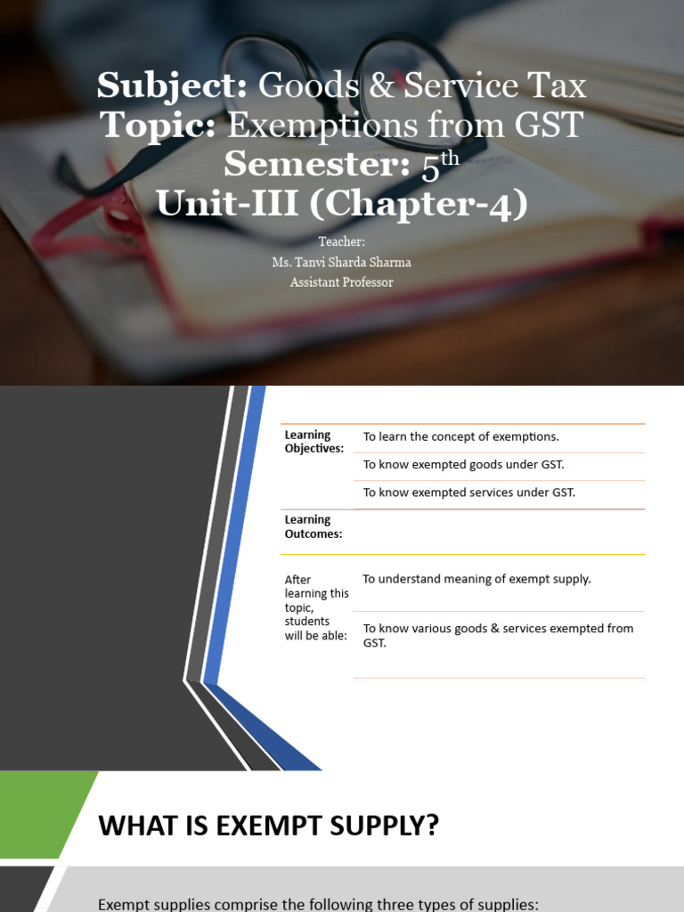 On Exemptions | PDF | Tax Exemption | Taxes