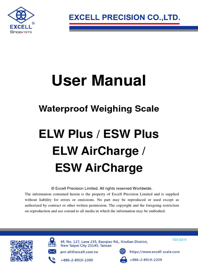 Excell Elw Plus - Esw Plus - Manual | PDF | Rechargeable Battery | Anode