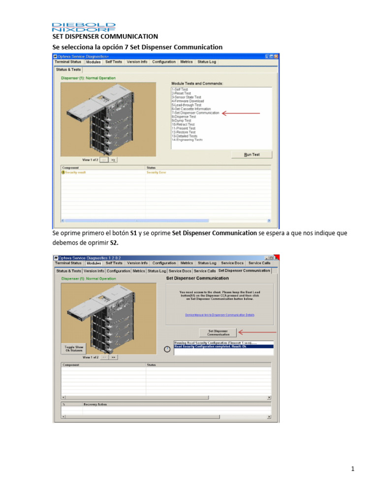 2 Set Dispenser Communication | PDF