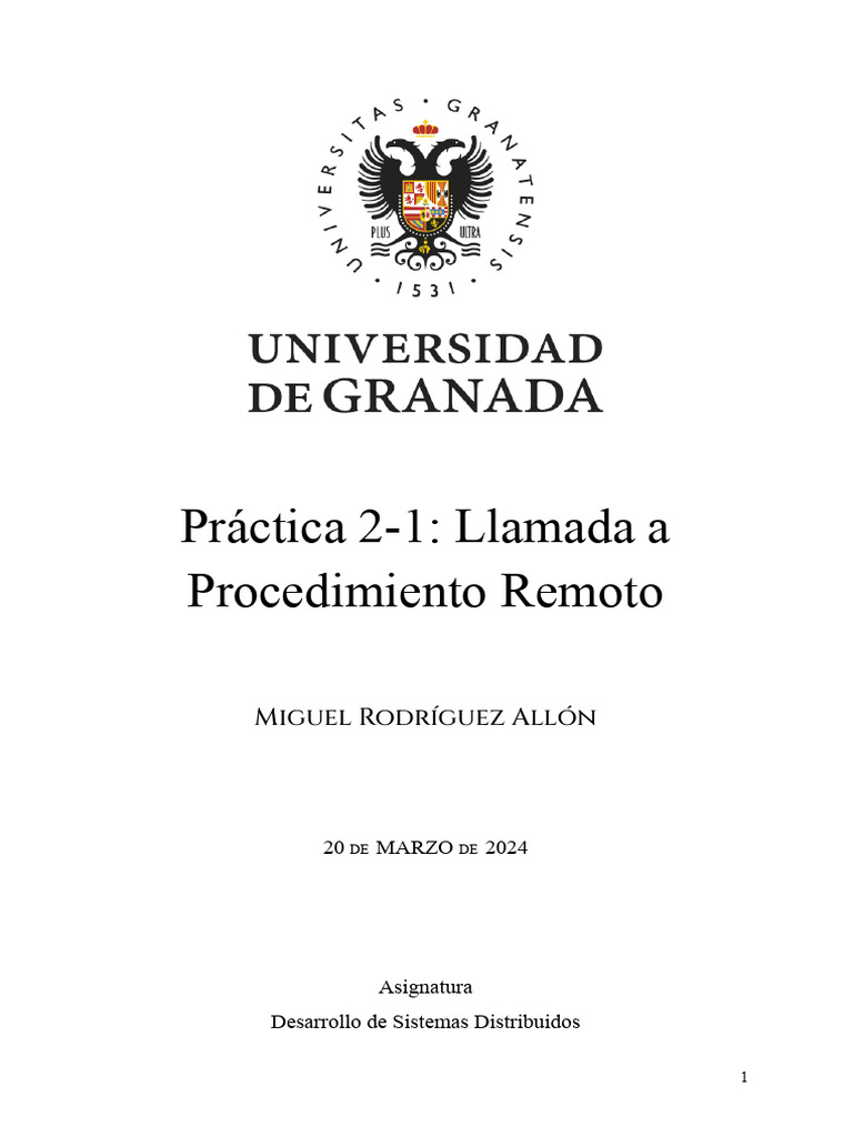 Práctica 2 DSD | PDF | Informática | Programación de computadoras