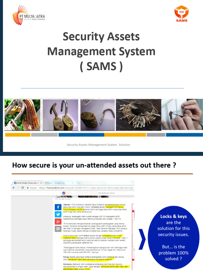 Presentasi Sams PT - MJ | PDF | Mobile App | Bluetooth