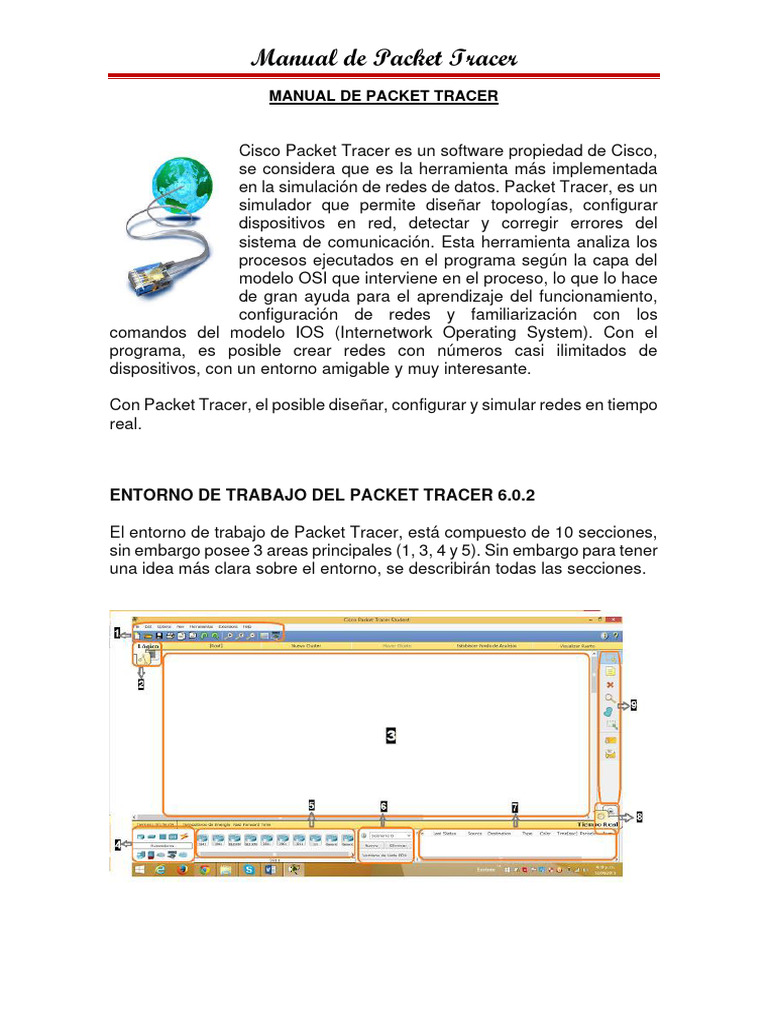 Cisco Packet Tracer MANUAL | PDF | Dirección IP | Red de computadoras