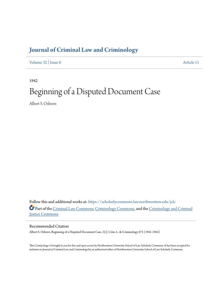 Beginning of A Disputed Document Case | PDF | Trials | Judge