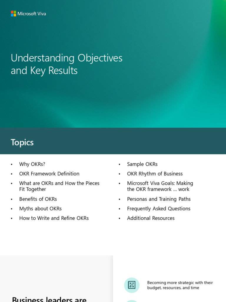 Understanding OKRs | PDF | Performance Indicator | Goal