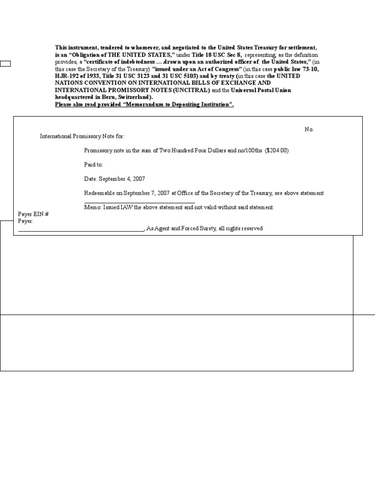 Prom Note Blank | PDF