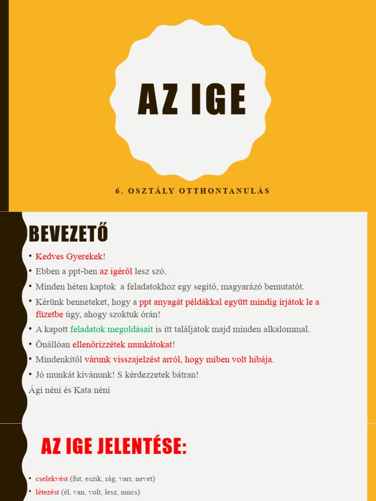 Az Ige (Automatikusan Mentett) | PDF