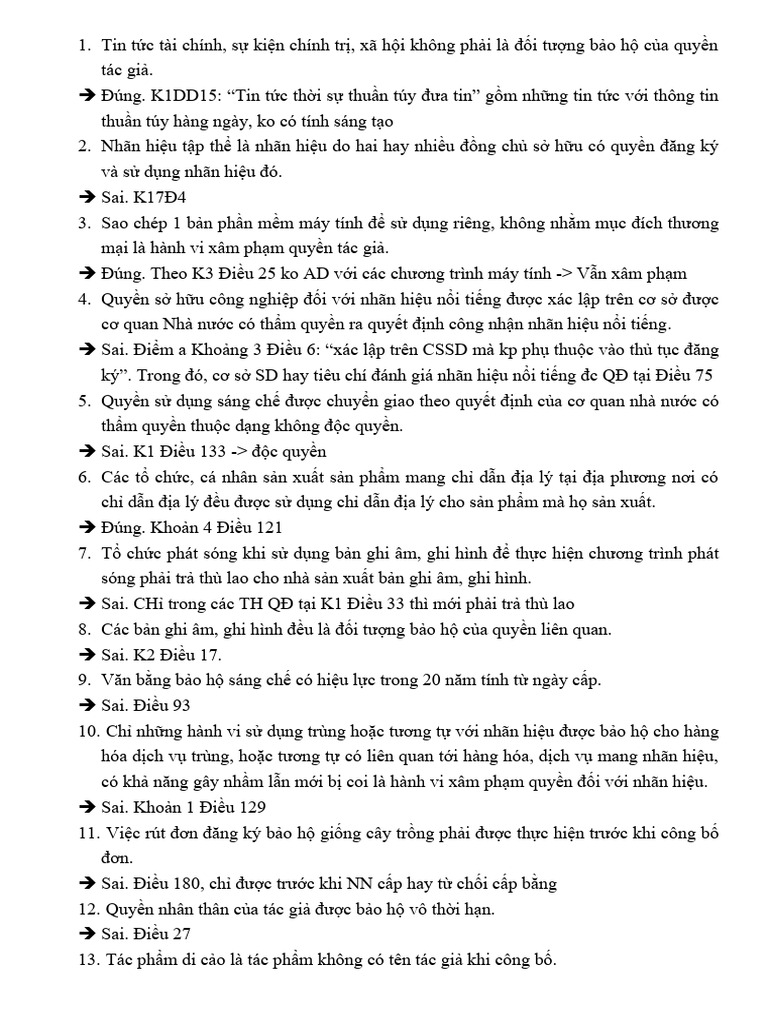 Bán trắc nghiệm SHTT | PDF