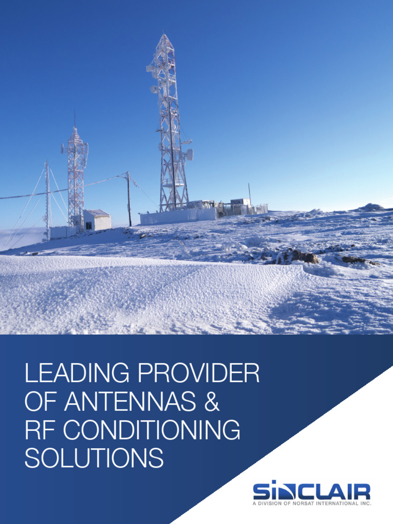 Sinclair Corporate Brochure | PDF | Antenna (Radio) | Very High Frequency