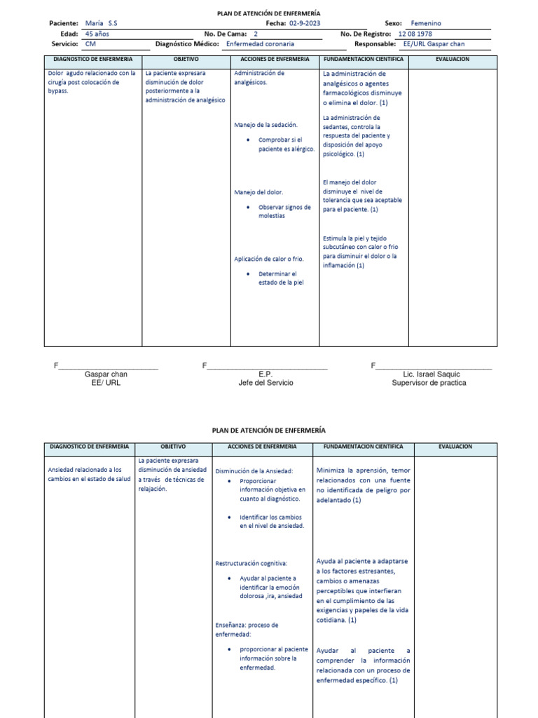 Datos Objetivos | Descargar gratis PDF | Enfermería | Ansiedad