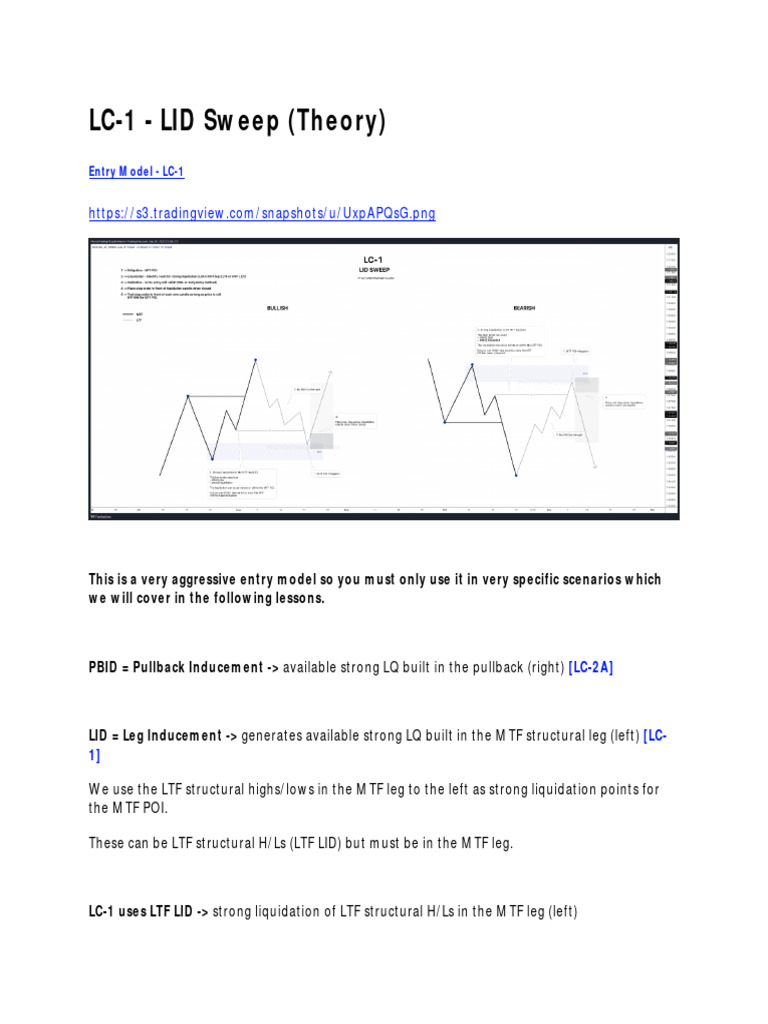 LC-1 Entry Model for LID Sweeps | PDF