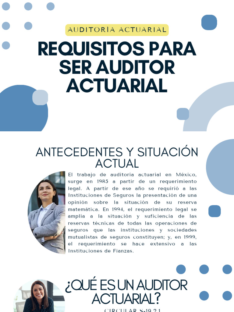 Requisitos para Ser Auditor Actuarial | PDF | Actuario | Contralor