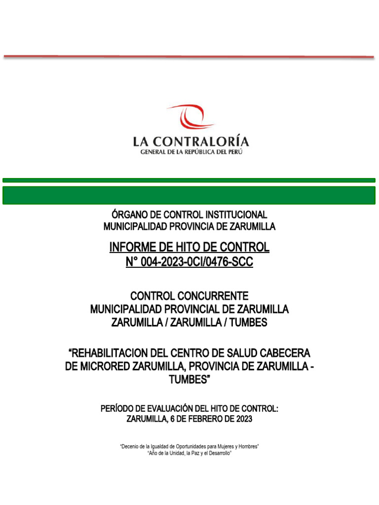 Formato 2 - Plan de Control Concurrente | PDF
