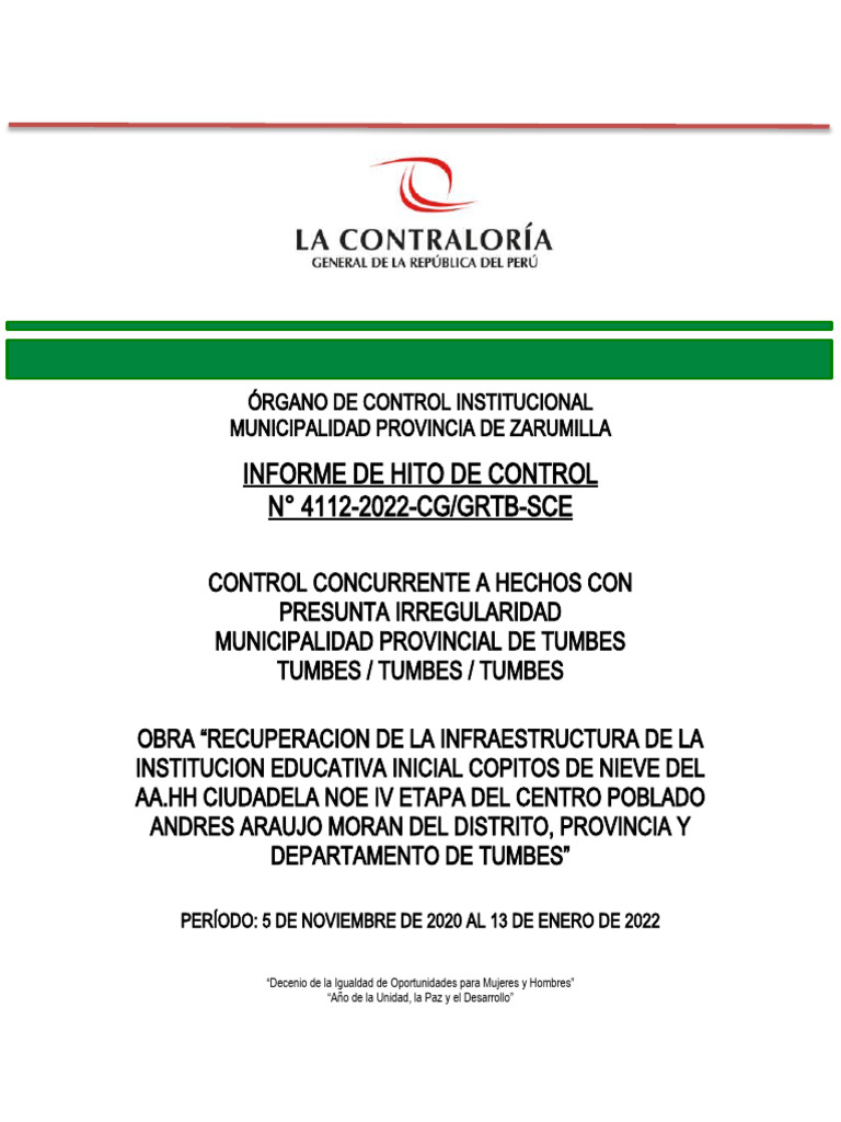 Formato 2 - Plan de Control Concurrente | PDF