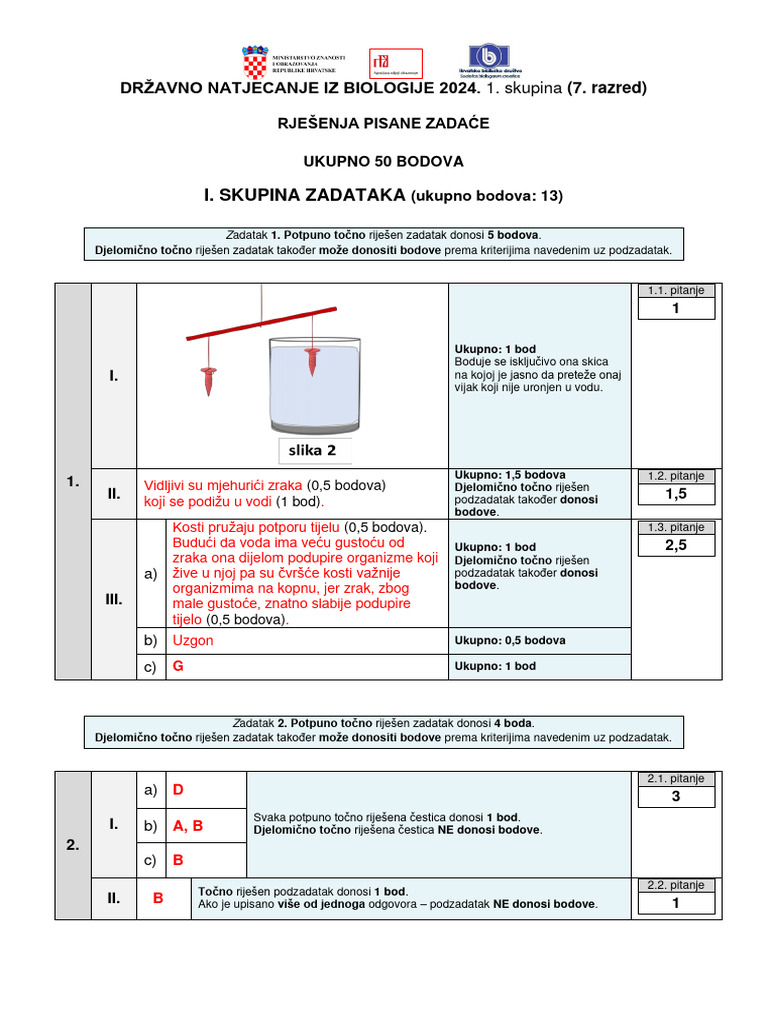 R. - Rjesenja - Drzavno - Bio - 2024 | PDF