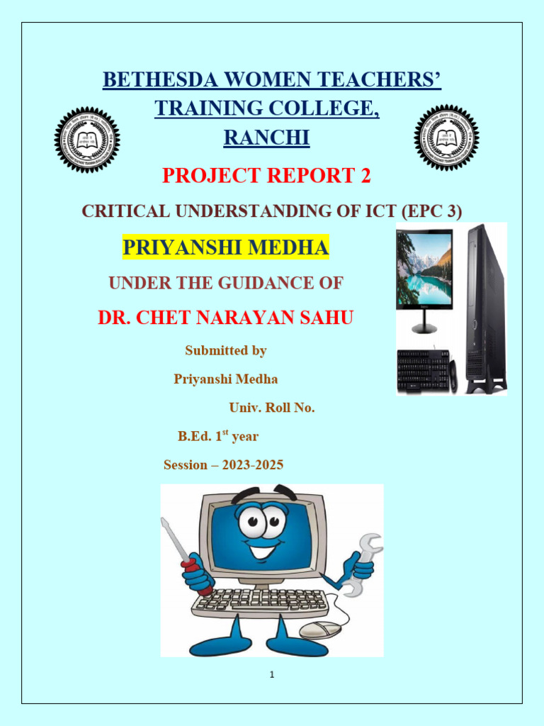 Priyanshi Medha Project 2 EPC 3 | PDF | Computer Hardware | Educational Technology