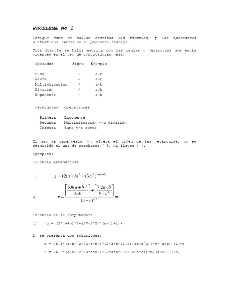 Fórmulas y Cálculos Estructurales | PDF | Multiplicación | Viga ...