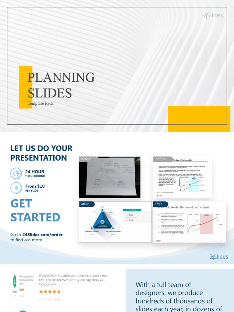 Planning Slides Template Pack | PDF | Business Economics | Economies