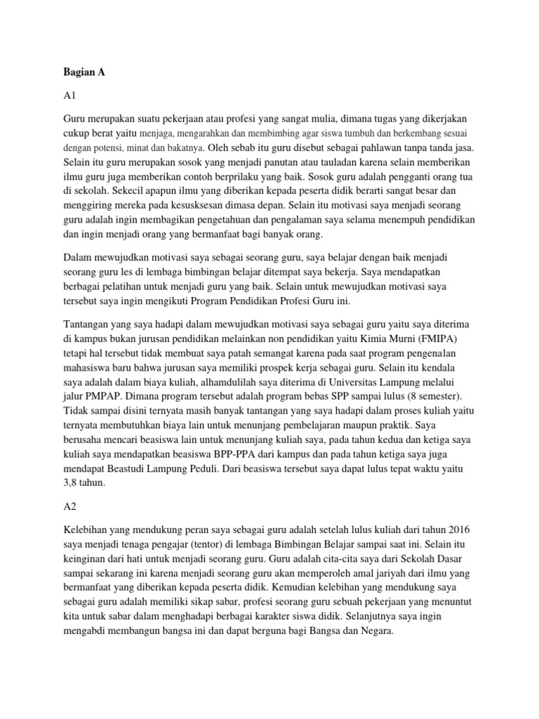 Esay PPG 2022 - Arya Rifan Syah | PDF | Karier & Perkembangan