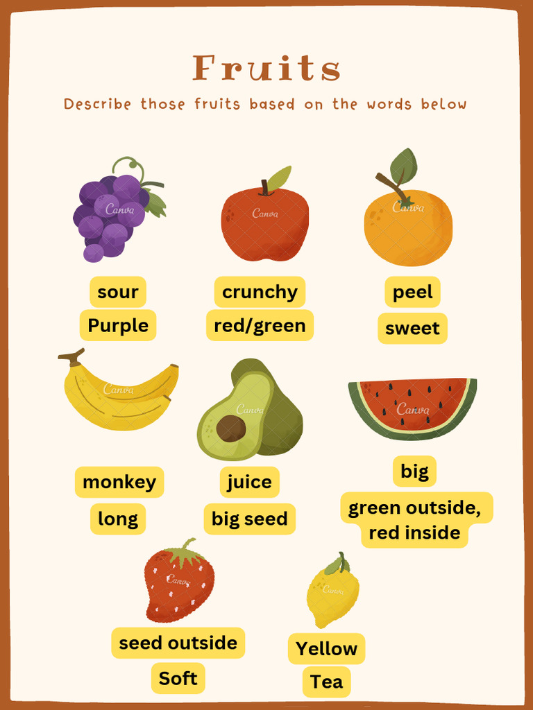 Describing Fruit | PDF
