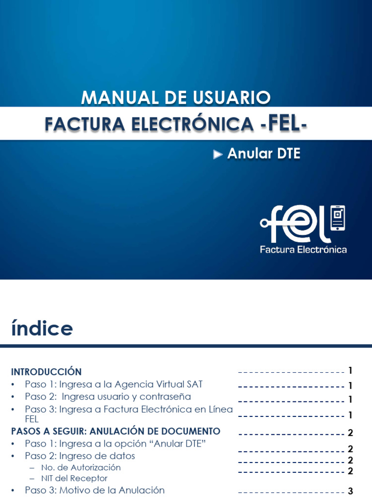 Manual de Usuario Factura Electronica FEL ANULACION | PDF | Internet | Contraseña