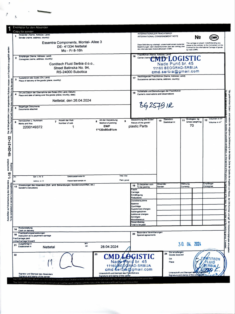 CMR Contitech 30.04.2024 | PDF