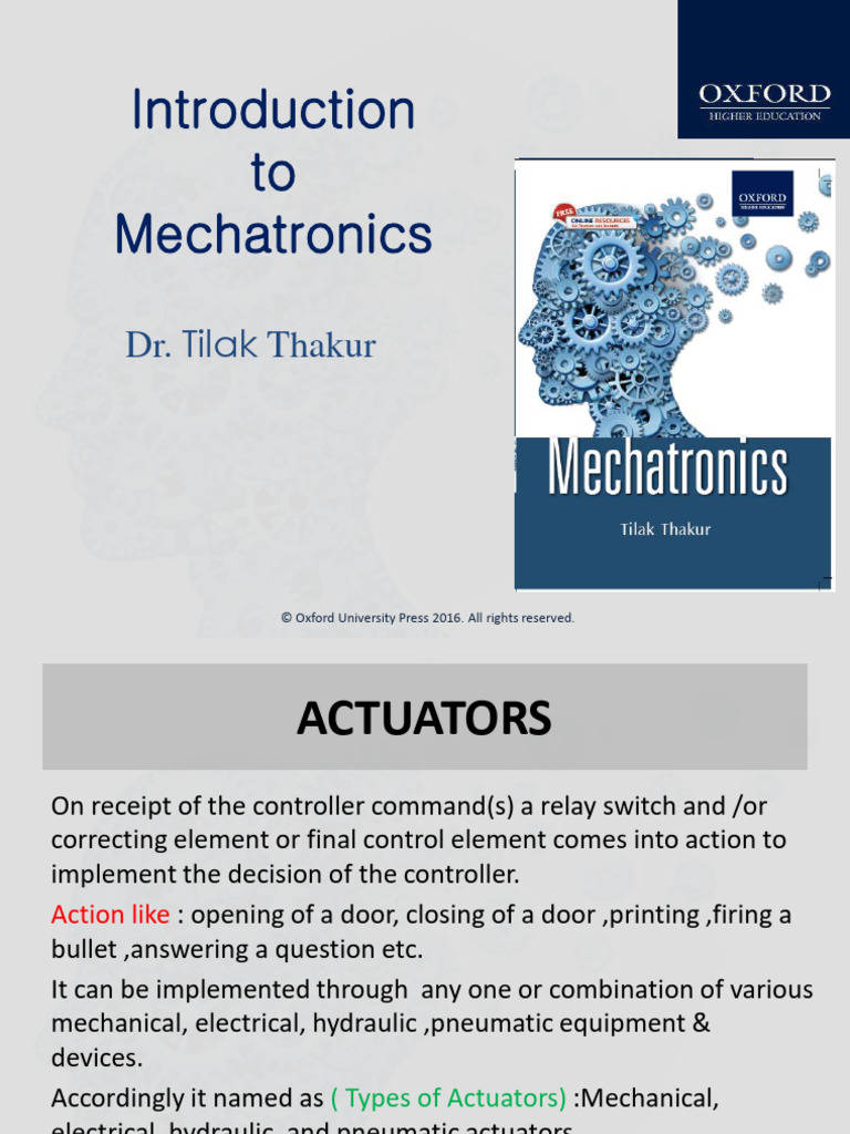 Unit 6 Actuators Download Free Pdf Electric Motor Actuator