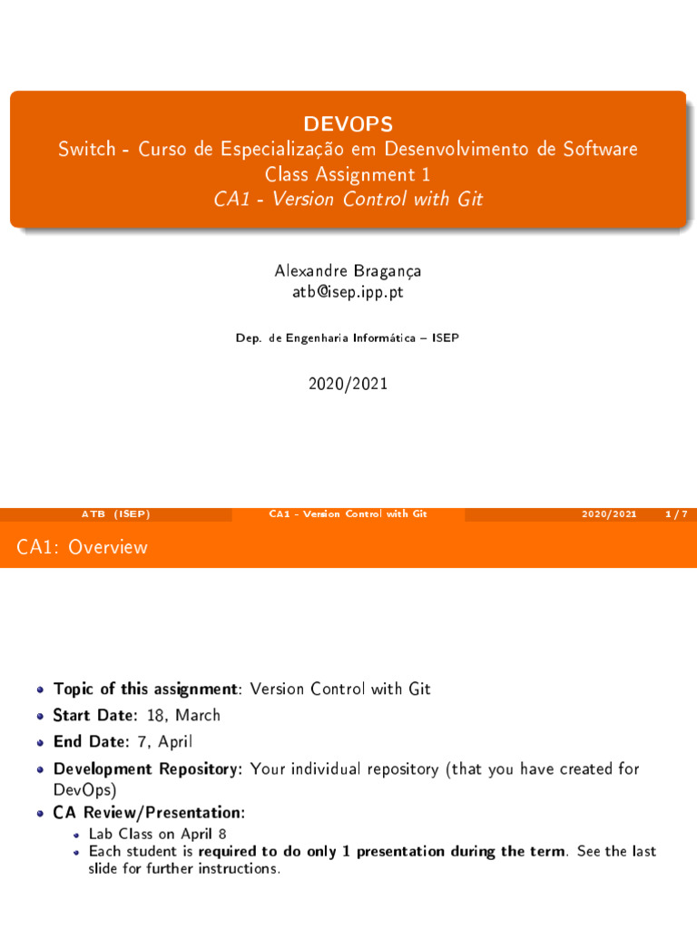 Devops Ca1 | PDF | Version Control | Computer Programming