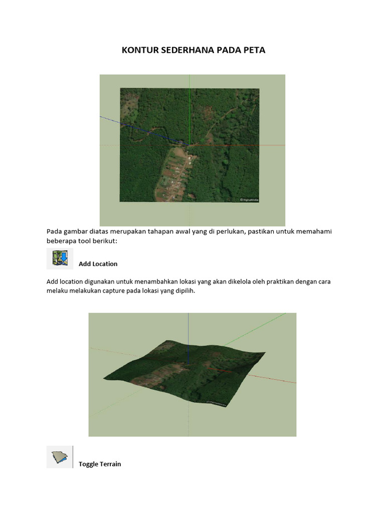 1.3 Kontur pada sketchup | PDF