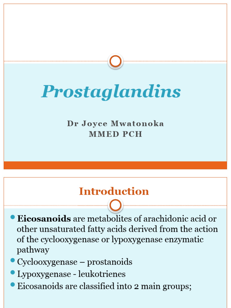 Prostaglandins 200331192616 | PDF | Prostaglandin | Biomolecules