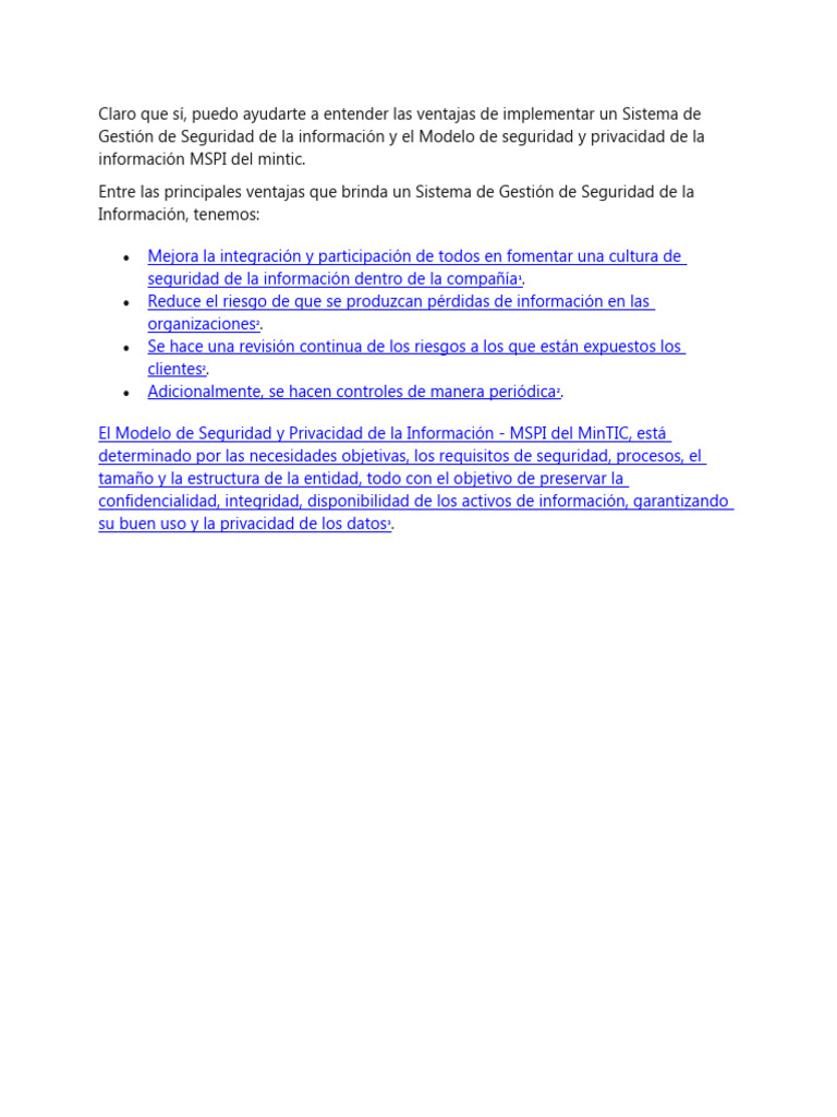 Ventajas de MSPI | PDF